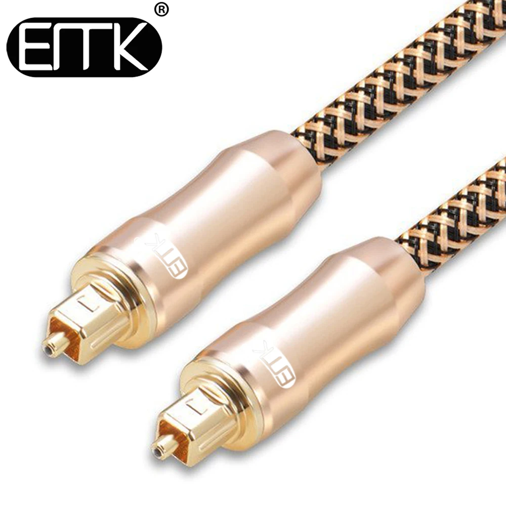 EMK 1m 2m 3m 10m SPDIF Digital Audio Optical Kabel 5,1 Eingang/Ausgang ...