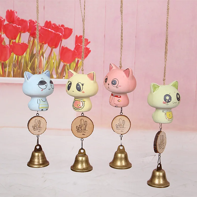 ft355 Cartoon cat bells creative Home Furnishing ceramic crafts ...