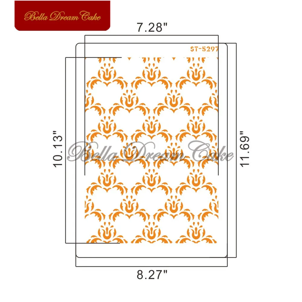 Scroll Design Stencils