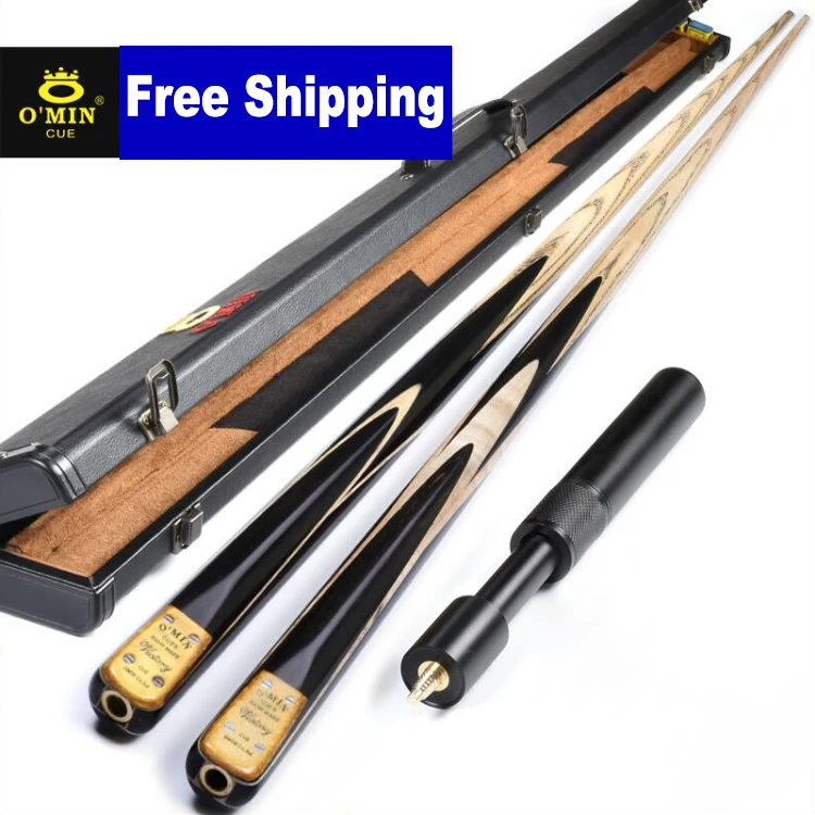 Original O'min Victory One Piece Snooker Cue 9.5/10mm Tip Professional ...