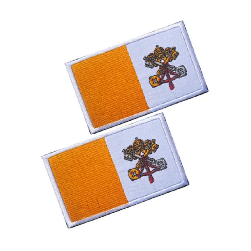National-Flag-of-Vatican-Emblem-Vatican-Flag-Embroidery-Patch-DIY-Badge ...