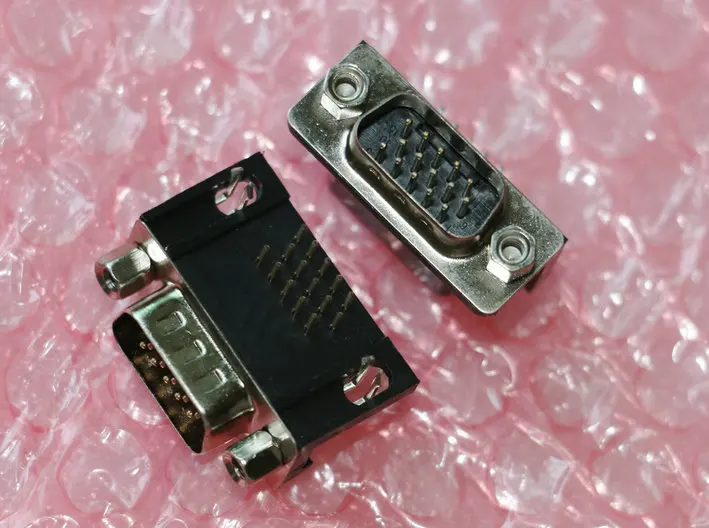 20pcs-DB-15-15pin-interface-Male-Right-Angle-VGA-serial-ports-3-row ...