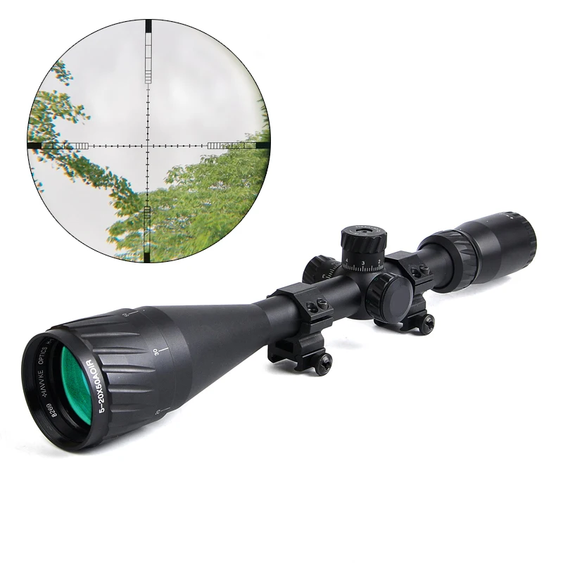 Hawke 5 20X50 AOIR Rifle Scope Red &Green&Blue Optical Sight Riflescope ...