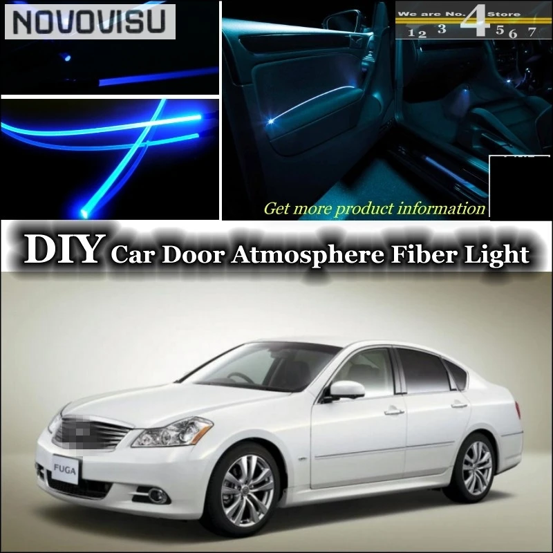 Novovisu fuga cima y50 y51用光ファイバーライト,インテリアアンビエントライト,チューニング,アンビエントライト,ドア ...