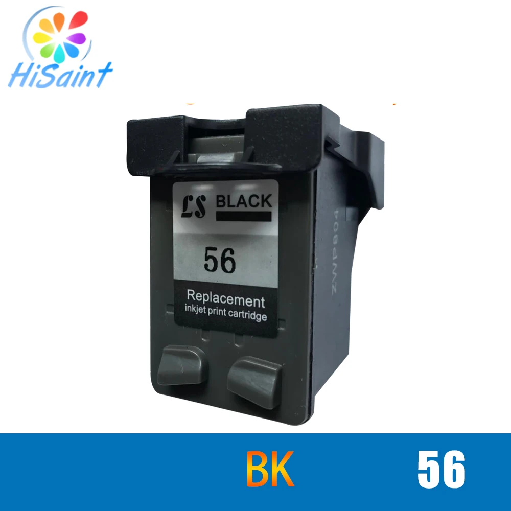 hisaint For HP 56 C6656A Black Ink Cartridge For HP D1368 D1468 D2360 ...