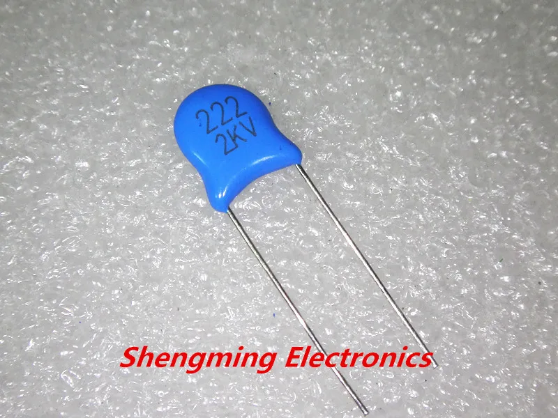 100pcs 2kv 2000v 222m 2.2nf High Voltage Ceramic Capacitors ...
