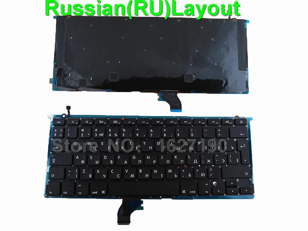 New RU Russian Keyboard for APPLE Macbook Pro A1502 BLACK with Backlit ...