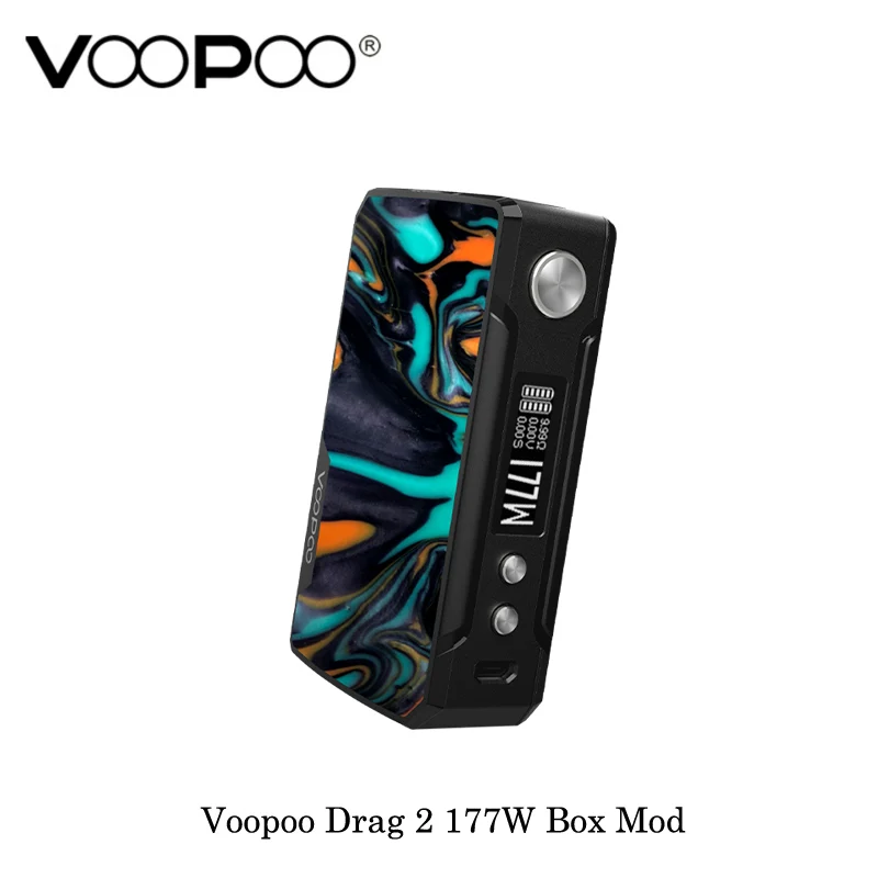 Hot Offer Original Voopoo Drag 2 177W TC Box Mod GENE.FIT Chip Powered ...