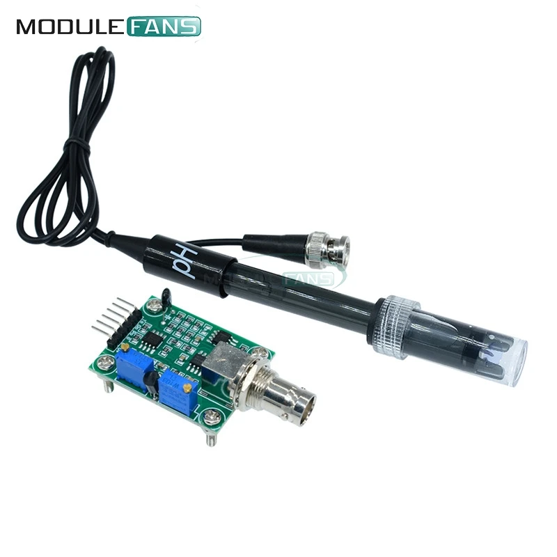 Liquid Ph Value Detection Detect Sensor Module Monitoring Control For Arduino Bnc Electrode