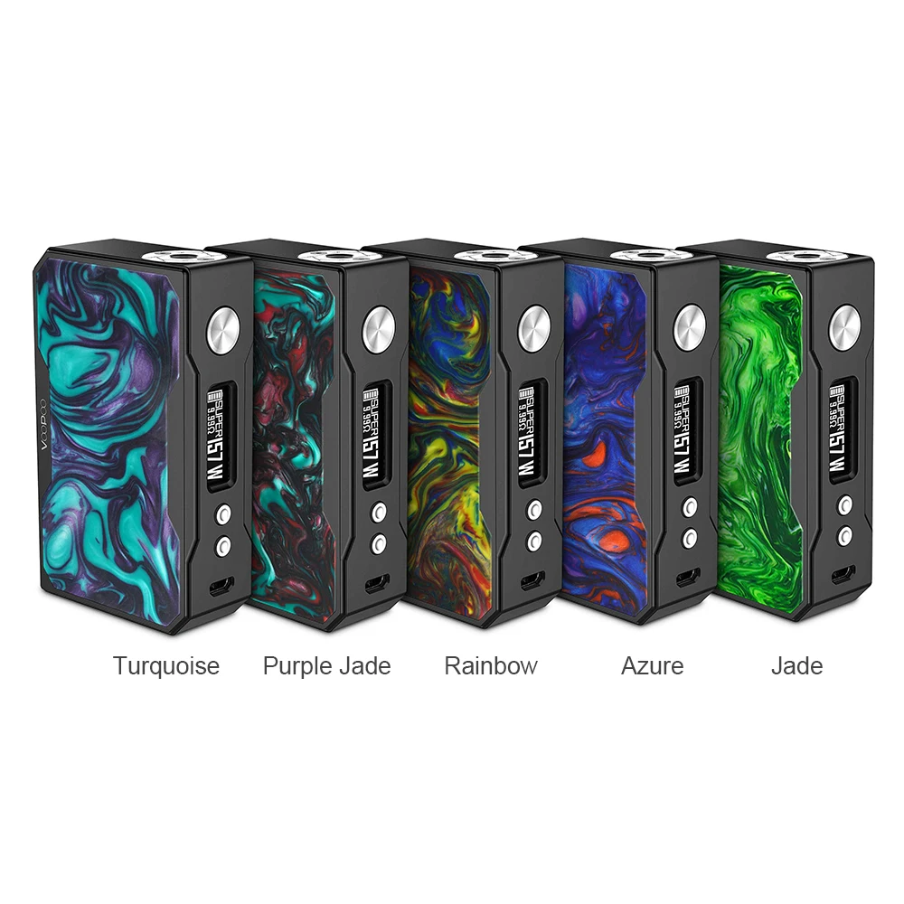 Original VOOPOO DRAG 157W TC Box MOD e cigarette 157W 18650 box mod ...