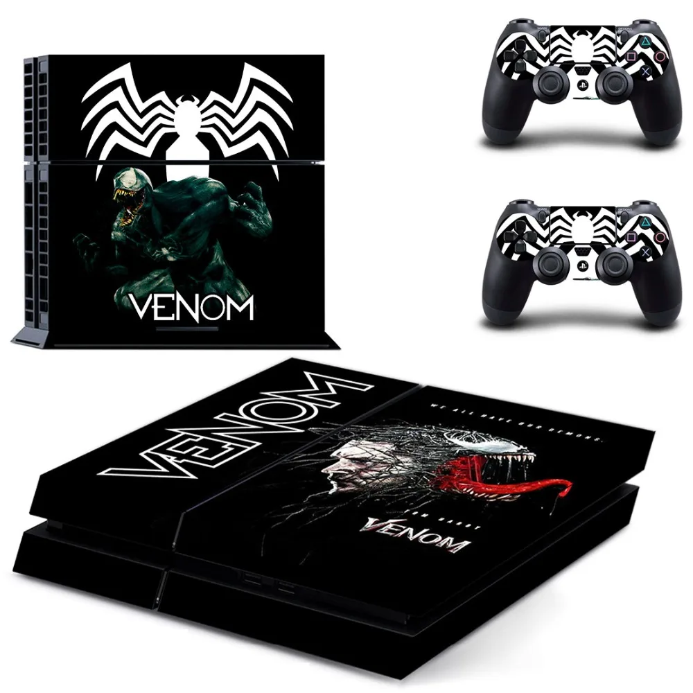 Venom Skin Sticker for Sony Playstation 4 Console and DualShock 4 ...