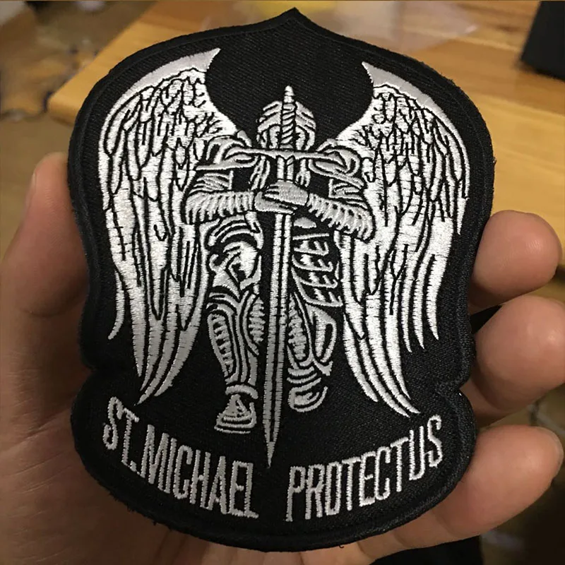 2019 New St. Michael Protects America Tactical Army Isaf Patch Wings ...