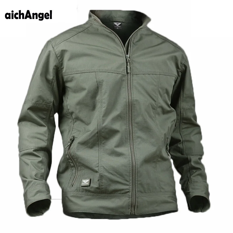 Men's Tactical Field Bomber Jacket Military Clothes Special Forces Army ...