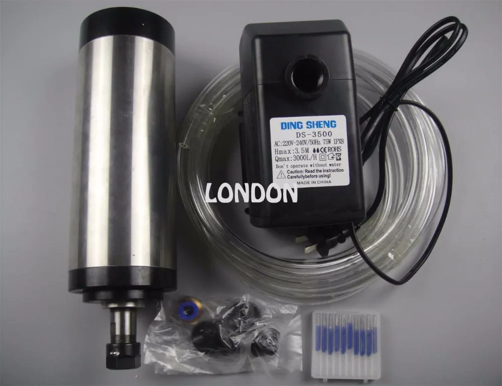 CNC-spindle-kit-ER16-1-5KW-water-cooling-spindle-water-pump-water-pipe ...