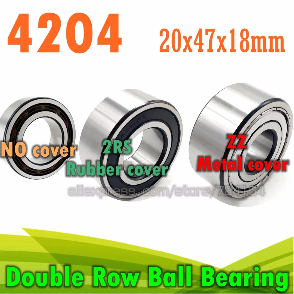 Rodamiento de bolas de doble fila, rodamientos de 20x47x18, 20x47x18mm ...