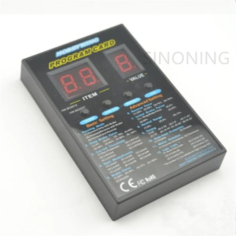 Brushless Esc Parameter Programming Card Digital Tube Programming Setting Card V2 Version Esc