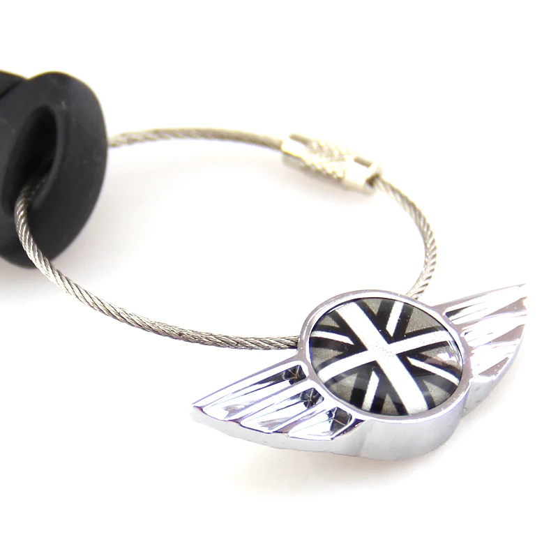 mini cooper keyfob ring alloy key chain car logo car styling for mini ...