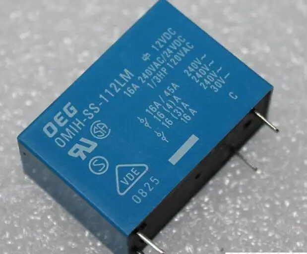 OMIH SS 112LM 16A250V 4 pin 1 normally open contact relay 12V genuine ...