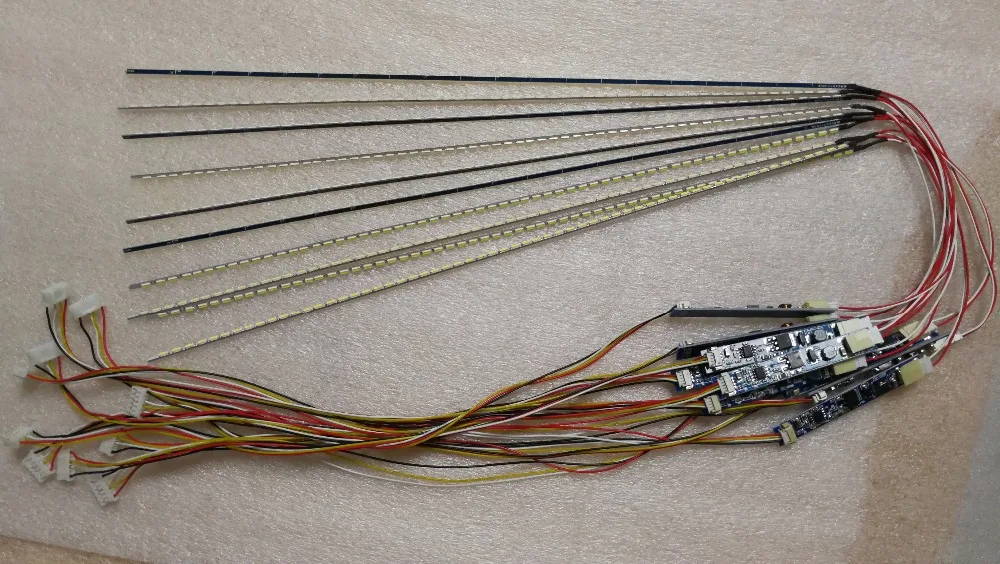 2 pieces/lot 12.1 inch laptop led backlight strip upgrade kit ...