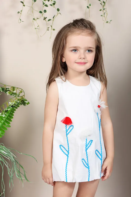 Crianças Vestido de verão infantil 1 2 3 4 5 anos meninas do bebê ...