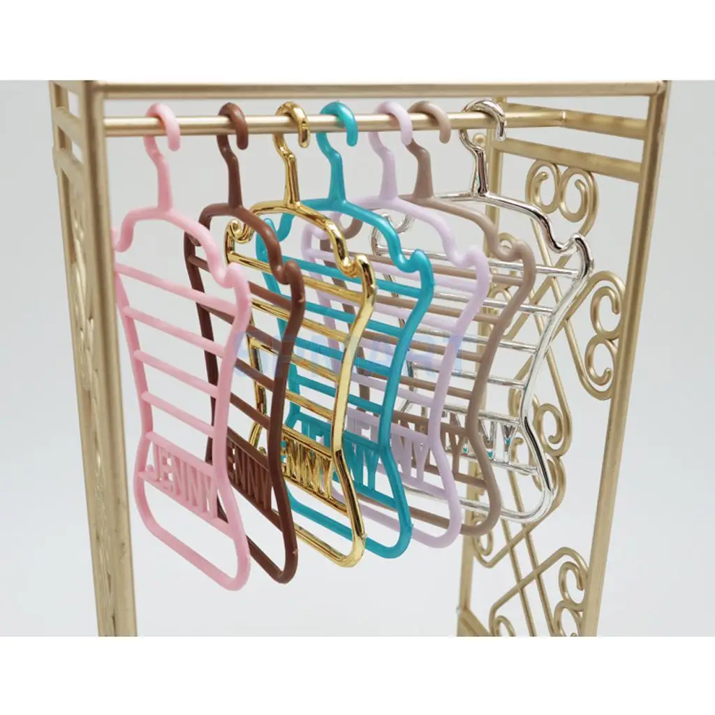 1/6 Hanger Clothes Hanger Clothes Rack for baby Dolls Clothes ...