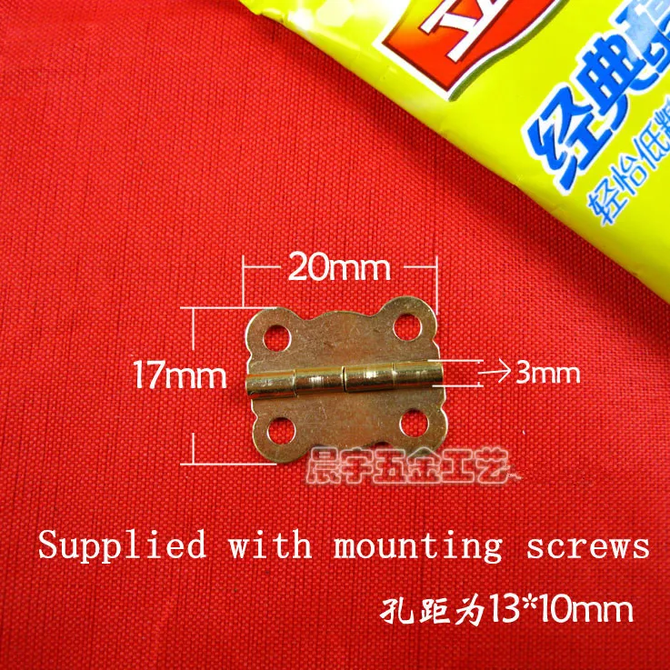 100pcs 20*17MM Copper plating ingots small gift box hinges lace small ...