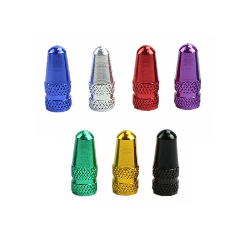 5PCS/PACK Aluminum Presta Tire Valve Cap Durable for Bike Road Racing ...
