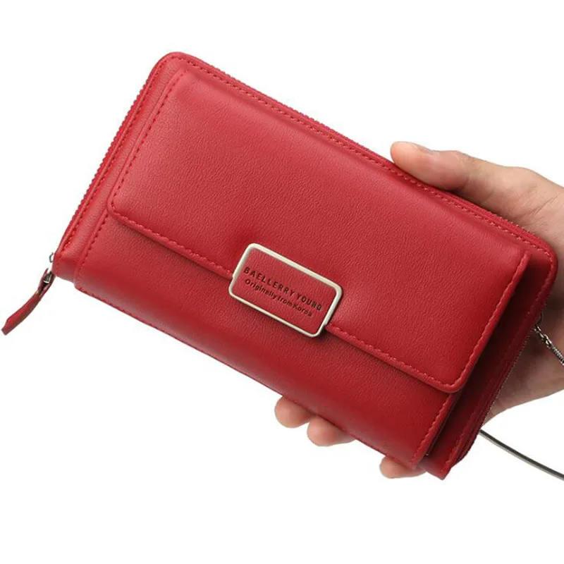 baellery Large Capacity Women Wallets Leather Clutch Shoulder Bag ...