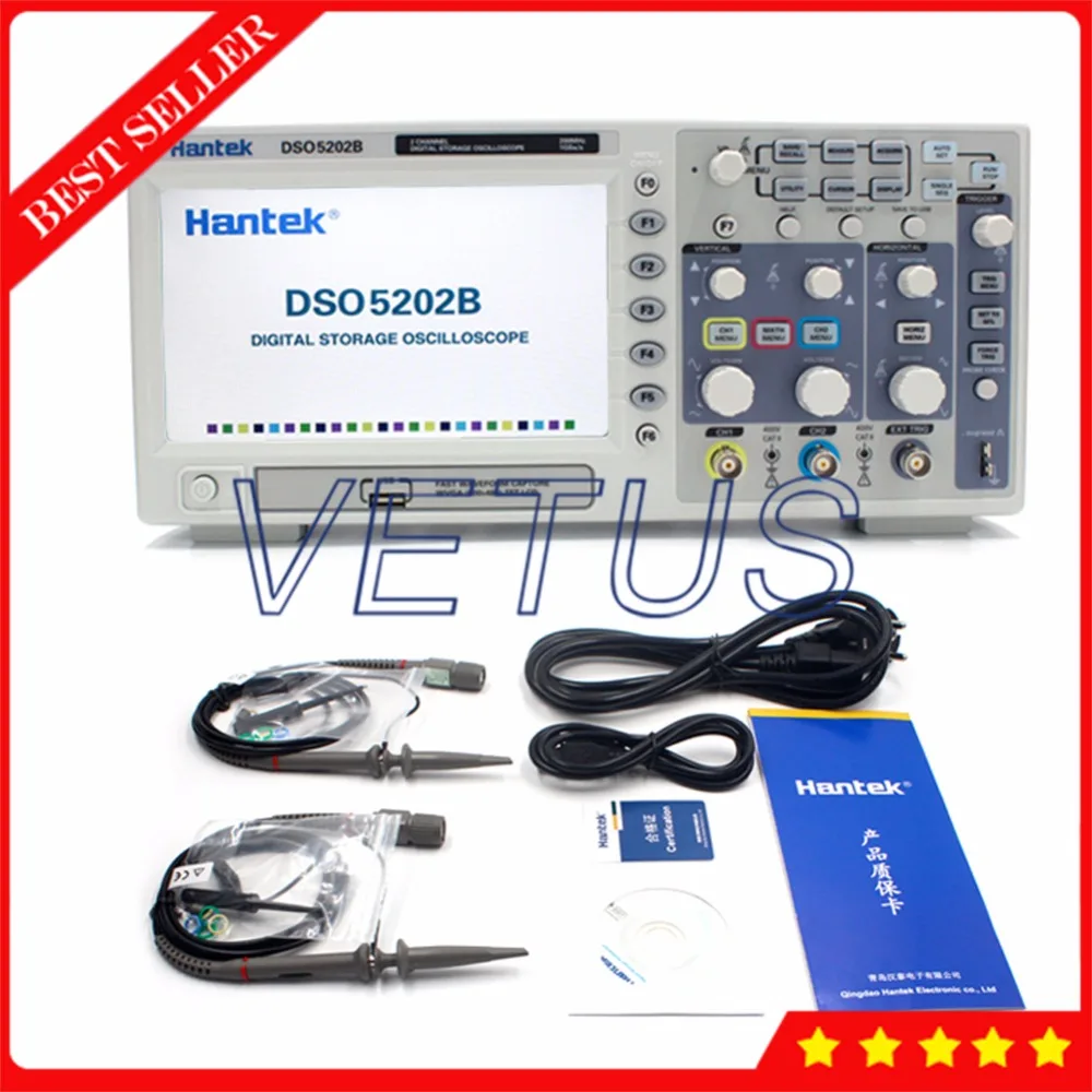 DSO5202B Hantek DSO5202B 200MHz Digital Storage Oscilloscope 1G Sa/S ...