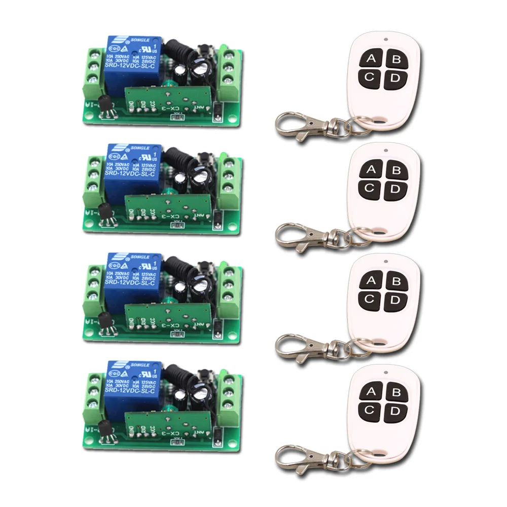 New DC 24V 1CH Channel Relay Wireless Remote Control Switch System ...