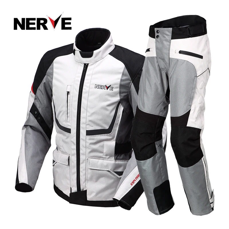 NERVE Summer Motorcycle Riding Breathable Safety Combinations Jacket ...