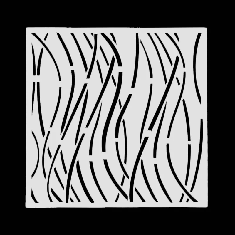 13*13 Curve Layering Stencils For Diy Scrapbook/photo Album Decorative ...