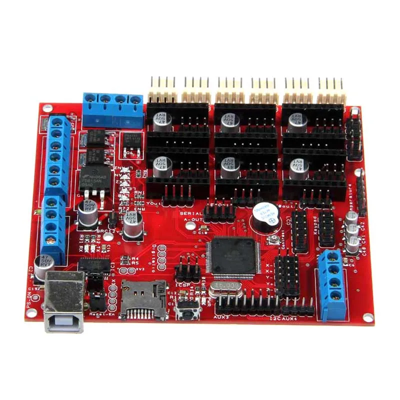 RepRap Megatronics V2.0 Board For 3D Printer Microcontroller Atmega2560 ...