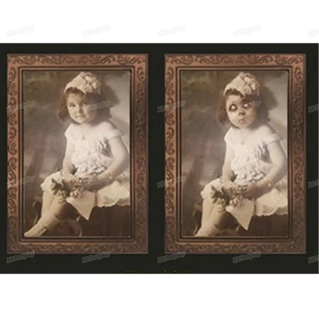 38x25cm Horror 3D Changing Face Picture Frame Haunted House Prop Photo ...