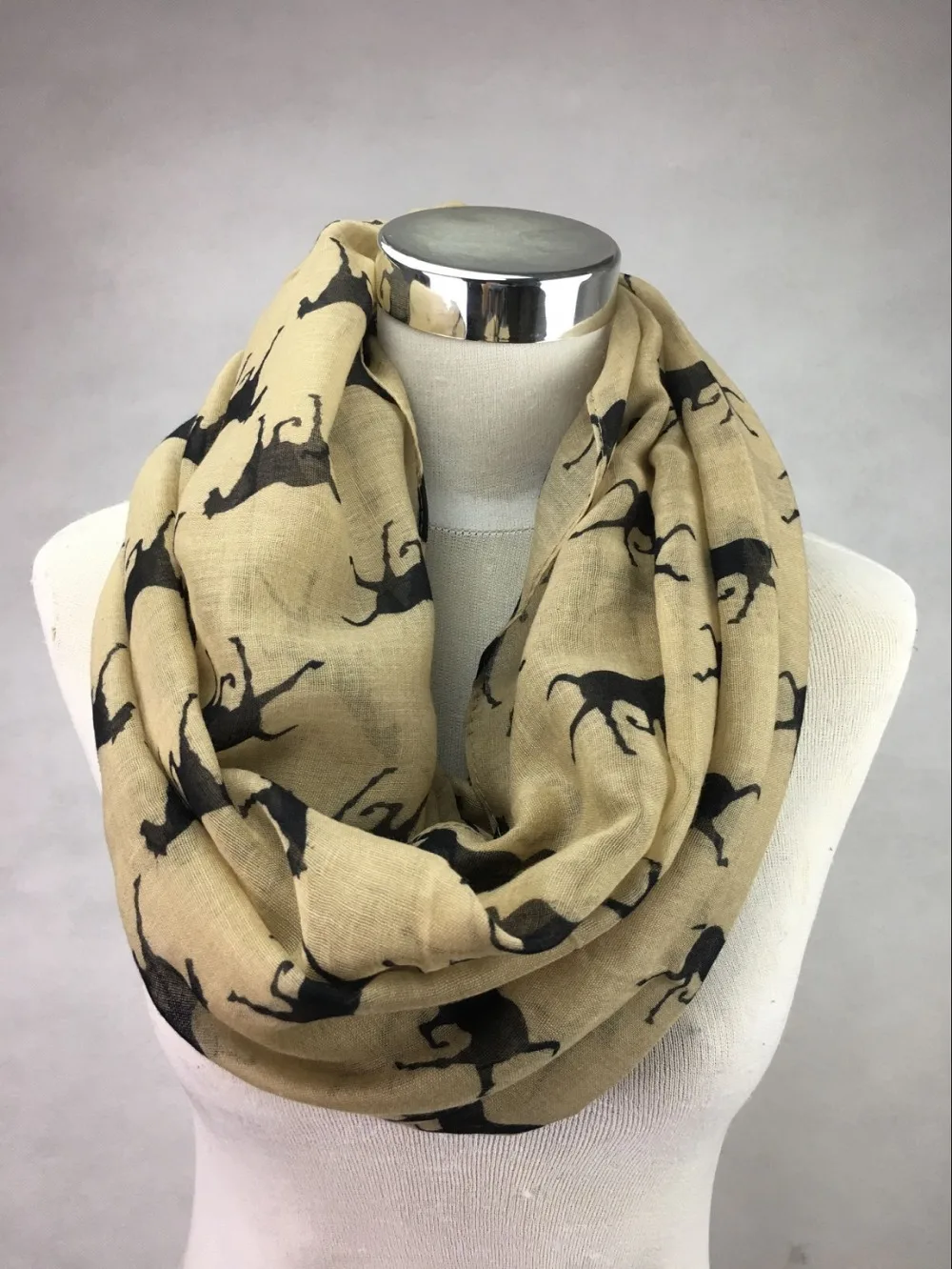 Free shipping ! Fashion Horse Print Infinity Animal Scarf|animal scarf ...