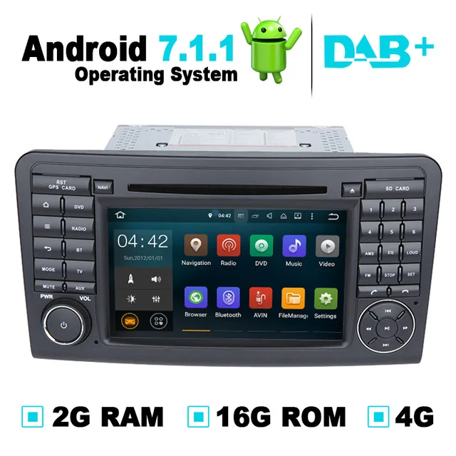 ☂ Superior Android 7.1 Car DVD Player Stereo Media GPS Navigation for ...