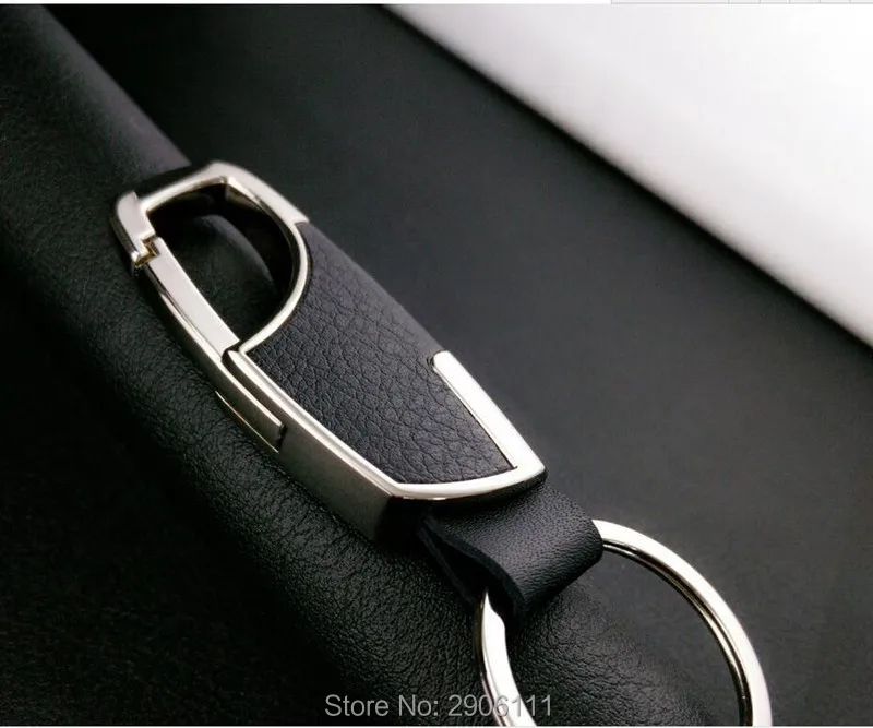 car styling Leather Key Chain Metal Car Key Ring Multifunctional Tool ...