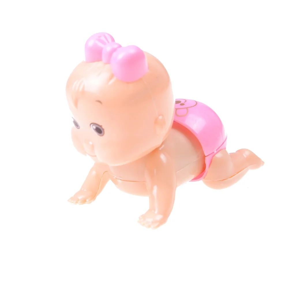 Wind up Baby Toys Mini Baby Shape Clockwork Spring Toy Kids Fun Newborn ...