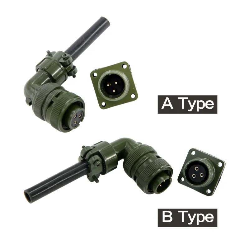 Male female cable plug panel socket MIL SPEC 5015 connector Gold plated ...