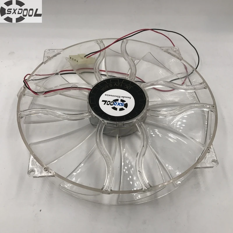 New Sxdool Gp D22sl-12h 12v 0.6a 22cm Chassis Fan Quiet Side Of The ...