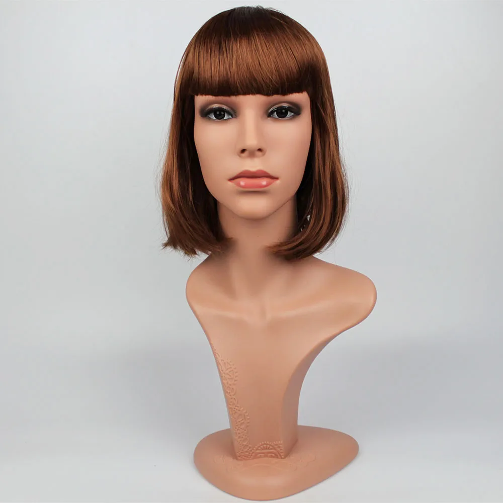 Realistic PE Female Mannequin Dummy Head With Hair For Hat & Sunglass ...
