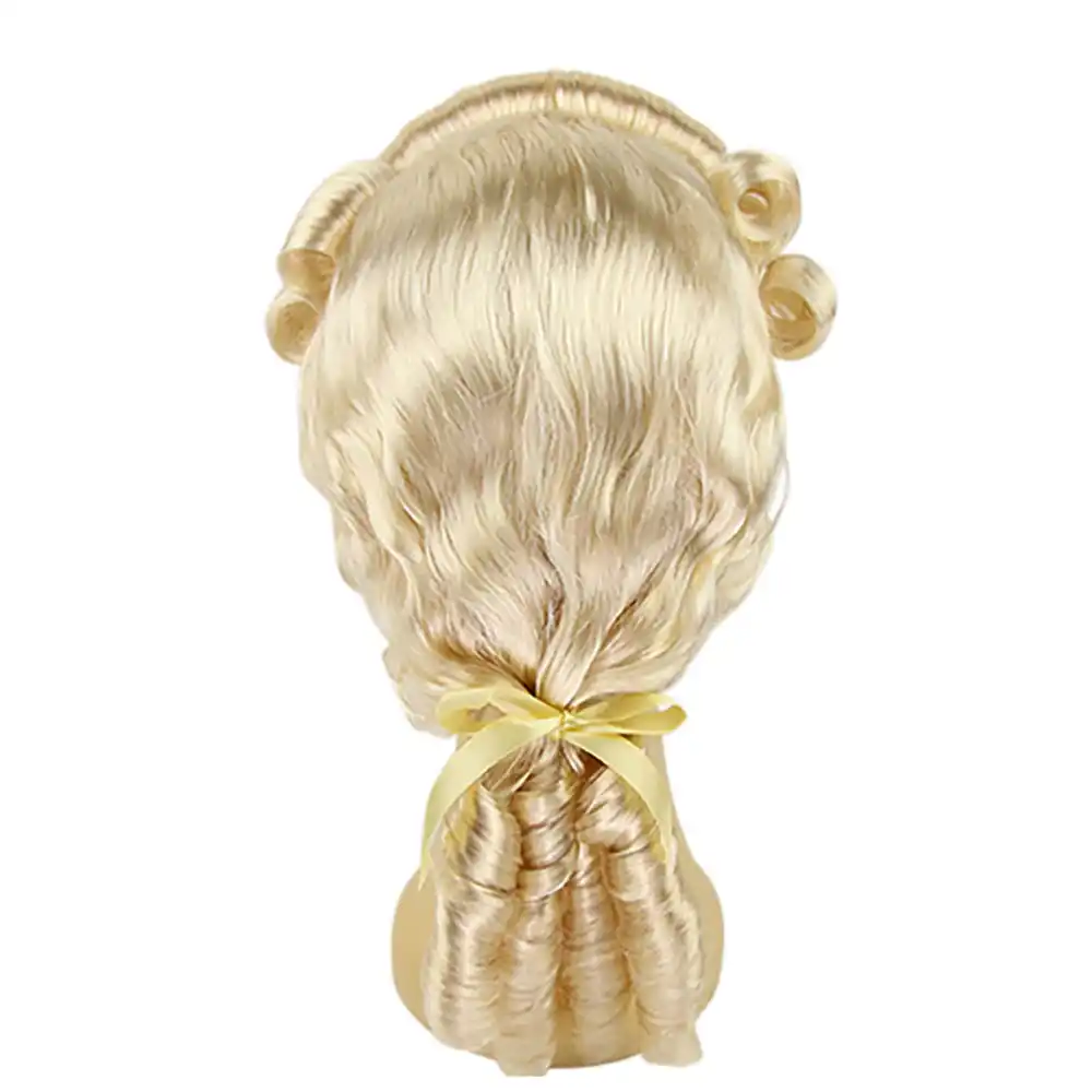 Men Colonial Wig 18th Century Gentlemen Court Costume Retro Curly ...
