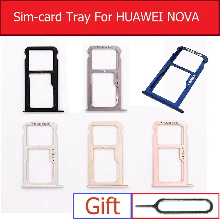 Sim & Micro Sd Card Tray Holder For Huawei Nova Can-l01 L02 L03 L11 L12 ...