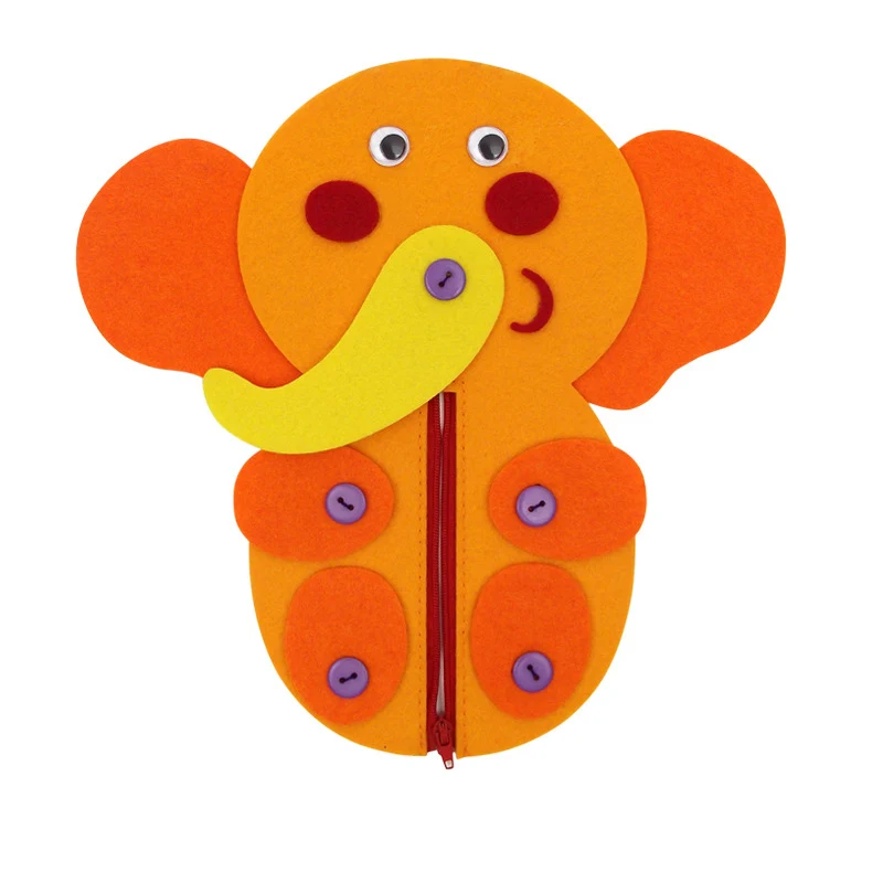 Hand Zipper Button Teaching Montessori Materials Kindergarten Manual ...