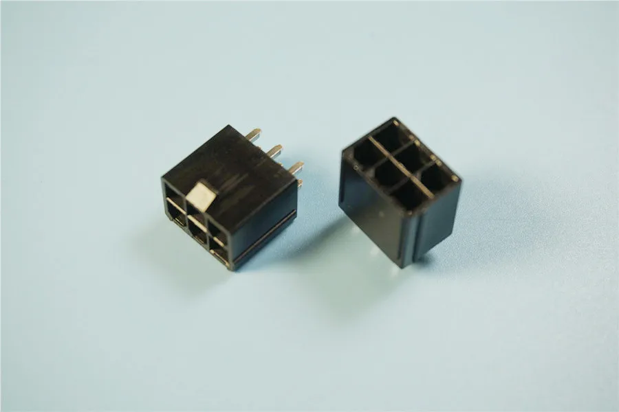 100pcs 4.2 mm 6 Pin Header Male Pin 0.165" Computer ATX graphics card ...