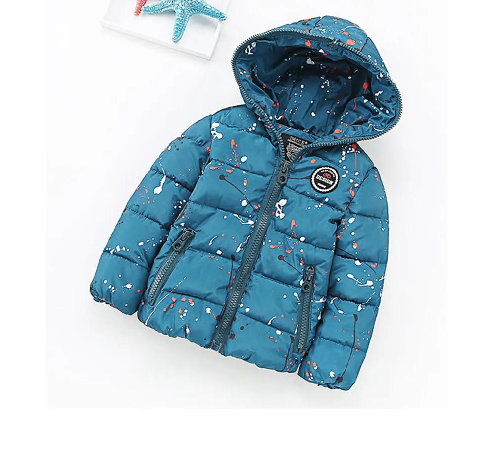 Autumn Kids boy girl Plaid patterned warm padding Clothes Children ...