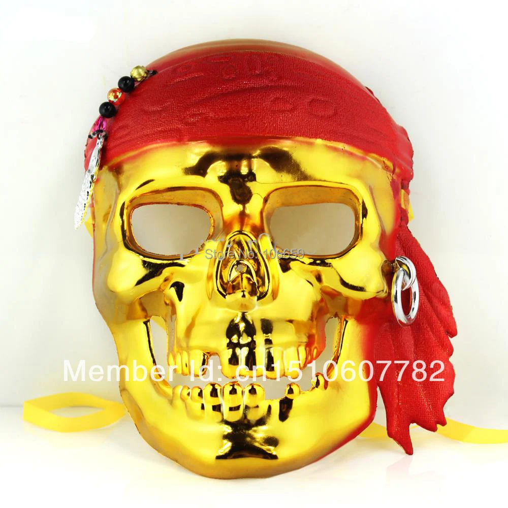 2014 hot selling Brand New Pirates of the Caribbean pirate skull mask ...