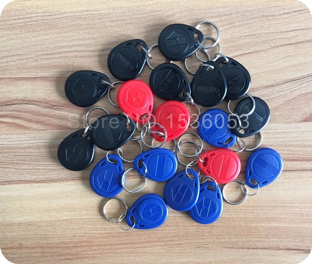 1000Pcs/Lot TK4100 125KHZ RFID Proximity ID Token Tags Keyfods , Access ...