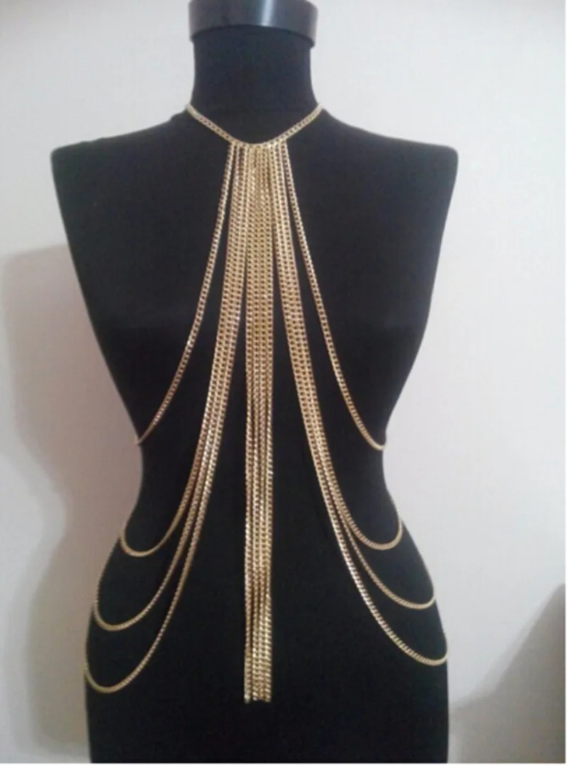 Free Shipping New Style B623 Women Fashion Gold Chains Necklace Sexy
