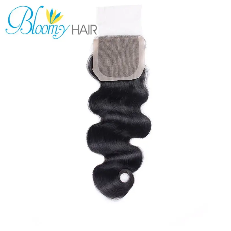 Silk Base Closure Brazilian Hair Body Wave 100% Human Hair Wigs No ...